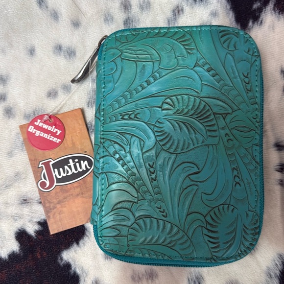 Justin Boots | Jewelry | Justin Boots Teal Jewelry Organizer | Poshmark